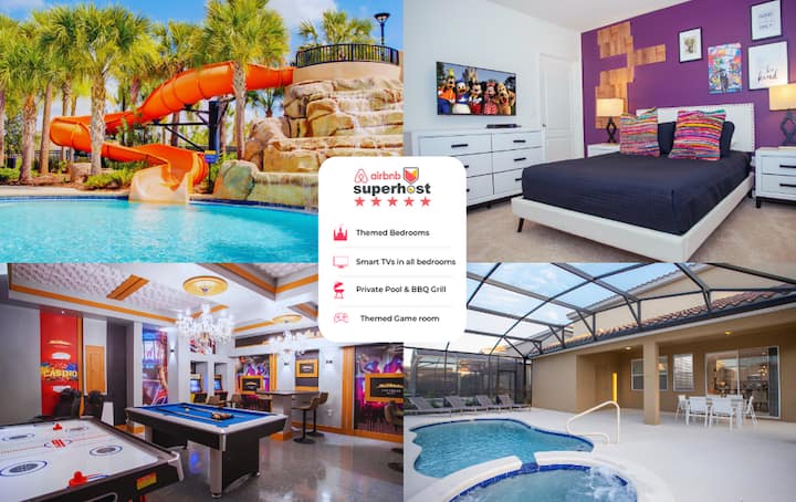 No Airbnb Fees!  Pool/spa/game Room/ Resort 270571 - Haines City, FL