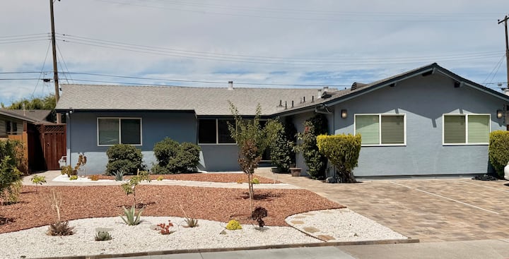 Cozy 3 Bedroom 2 Bath House, Free Ev Charging - Sunnyvale, CA