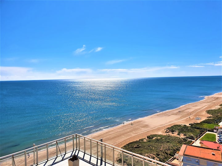 Penthouse 1st Row At The Beach With Amazing Views - El Palmar