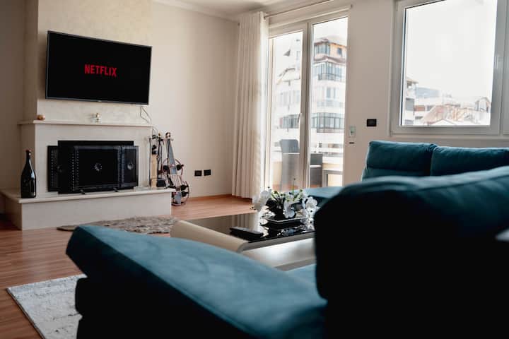 Whole Floor Apartment In Upscale Neighborhood - Tirana