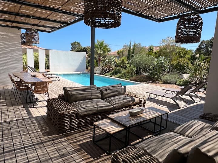 Villa à St Cyprien 10 Pers, Piscine, Plage à 3min - Porto-Vecchio