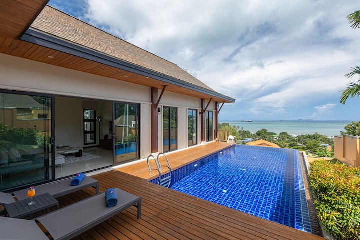 Ocean-view 3-bed Villa Retreat – Ao Yon Hillside - Phuket