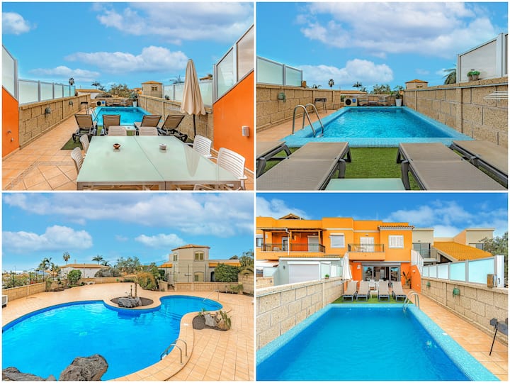 J2 View 360º T.h.4bed 4bath Fully A.c. Pool @30º - Costa Adeje