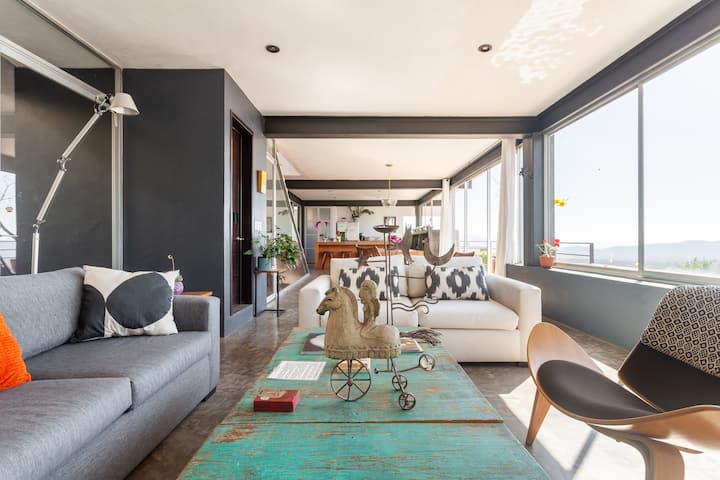 Relajante Y Luminosa Casa Con Vista A Las Montañas - Cuernavaca