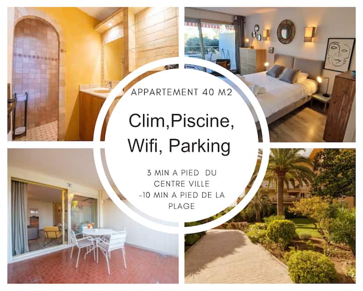 App Clim, Parking Privé /Terrasse /Piscine - Saint-Tropez