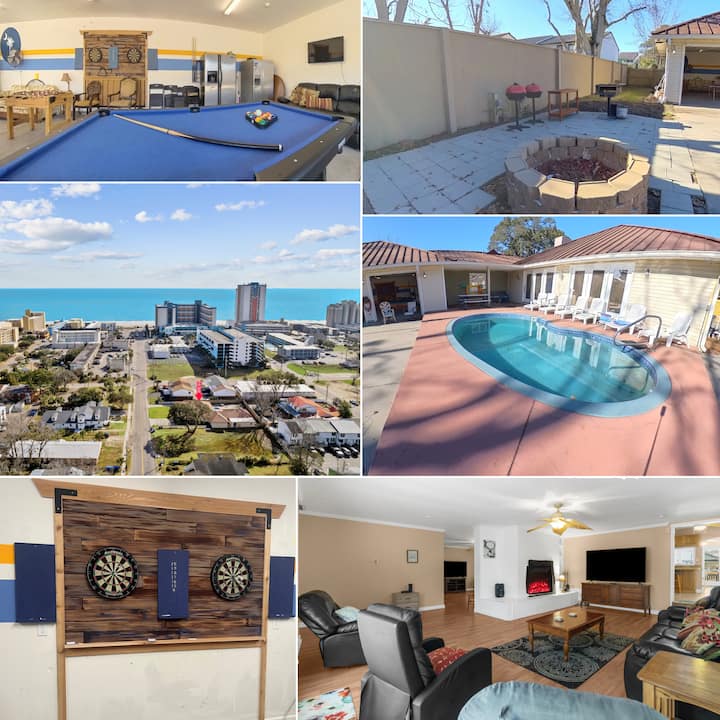 Elegant, Huge, 4king Private Pool&yard, Gamegarage - Myrtle Beach, SC