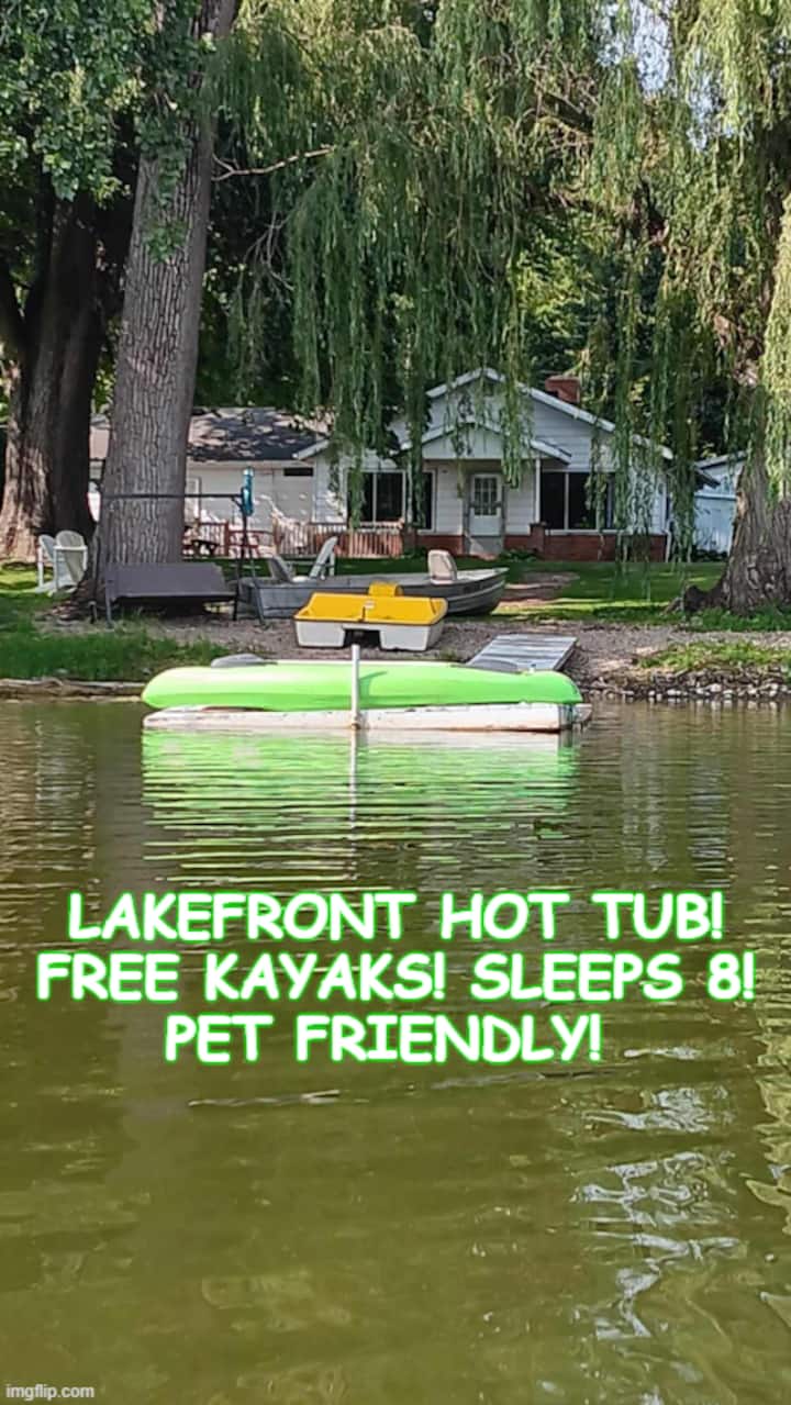 Lake Front Cottage-sleeps 8-pets Ok-kayaks - Fox Lake, Angola