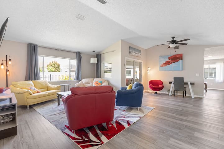 Palm Coast#7 Spacious 4 Bed 3 Bath And Work Spaces - Palm Coast, FL