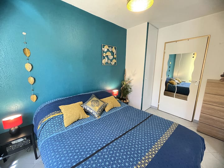 Charmant T2 Climatisé Proche Centre Ville - Nice