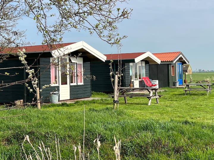 Blokhut Blauwhûs, De Eerste, Op Camping Flapper - Workum