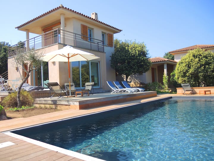 Magnifique Villa . 10 P. Piscine Secur. 500m Plage - Corse