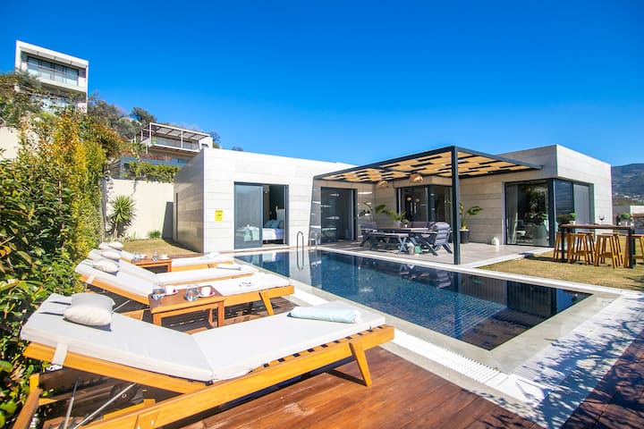 Bodrum Yalıkavak Deniz Manzaralı ÖZel Havuzluvilla - Yalıkavak