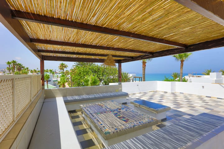 Villa Avec Rooftop Bahia Smir Bord De Mer - Fnideq
