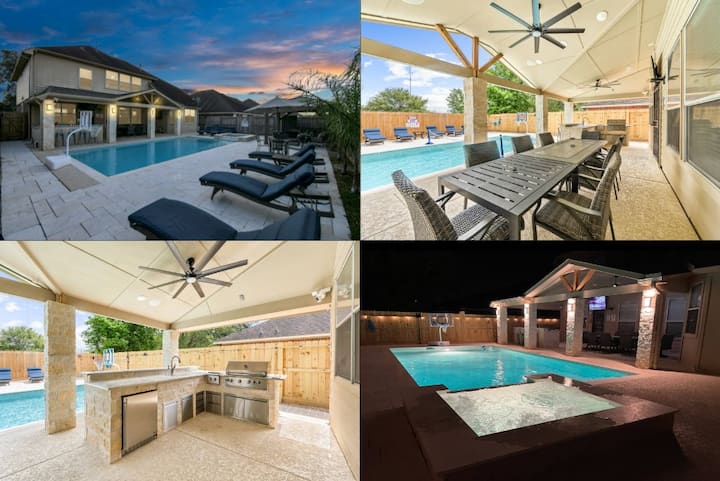 Luxury 5br Pool & Spa | Sleeps 16+ | Near Houston - Missouri City, TX