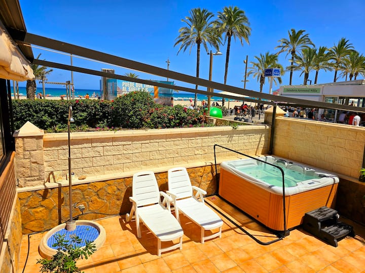 Primera Linea, Vista Al Mar, Terraza Con Jacuzzi - Alicante