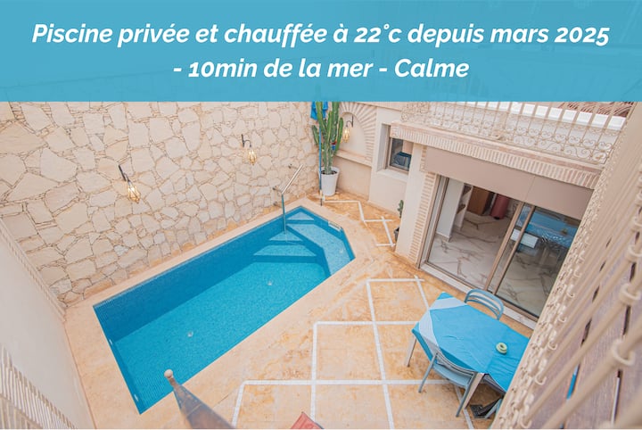 Agreable Villa Avec Piscine Chauffée Proche Centre - Agadir