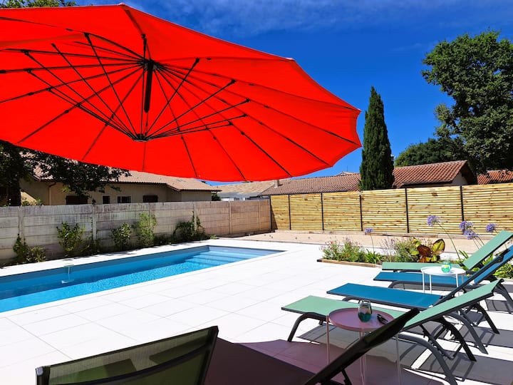 Belle Villa 220 M2 Piscine Jardin Terrain Petanque - Soustons