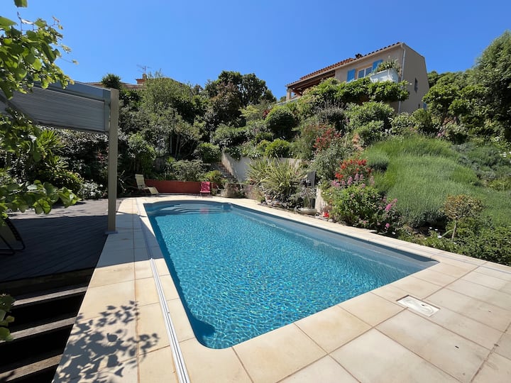 Studio Cozy En Rdc De Villa Jardin & Piscine - Carqueiranne