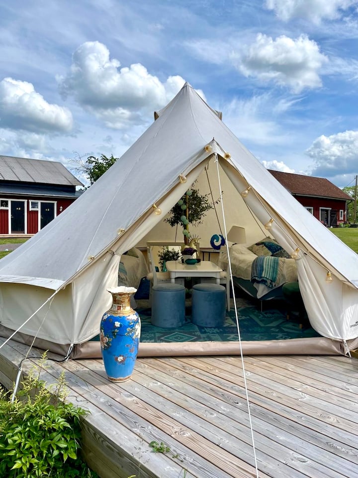 The Blue Tent - Sörby Glamping By Göta Kanal - Borensberg