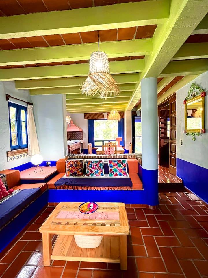 Aurora 2br Apt. Garden, Pool And Mountain View - Tepoztlán
