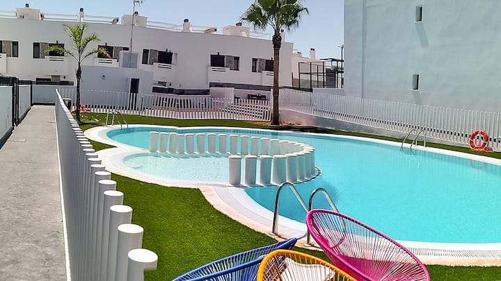 Pool | Playground | Padel | Ac | 500m Beach | - La Manga del Mar Menor