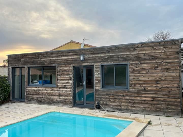 Pool House + Piscine Et Jacuzzi - Montpezat