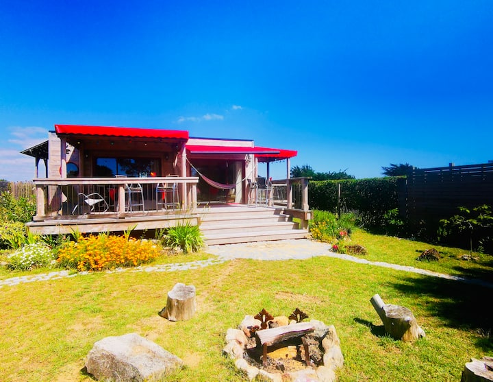 Le Chalet Des Dunes Climatisé Au Bord De Mer - Erdeven