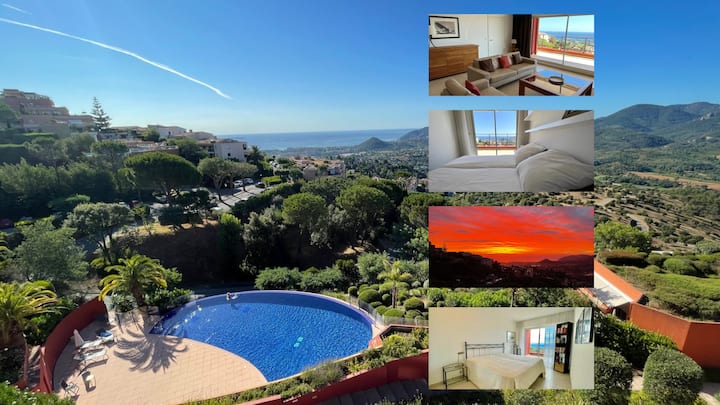 Hébergement De Rêve :2 Chambres, Piscine, Terrasse - Mandelieu-La Napoule