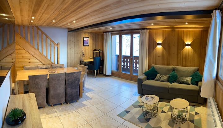 Appart 3* 65m2 - 5/7 Pers, 3 Ch, Piste à 50m, Wifi - Lac des Confins