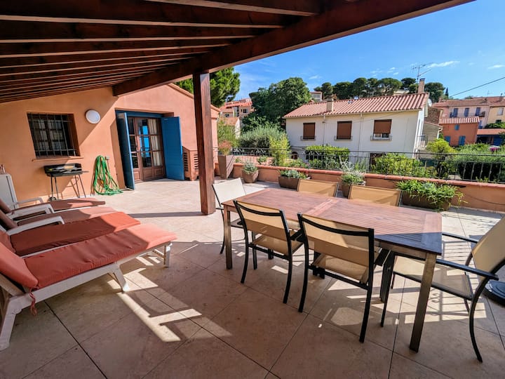Plage 300m*parking Sur Place*60m2+grand Patio Toit - Colliure