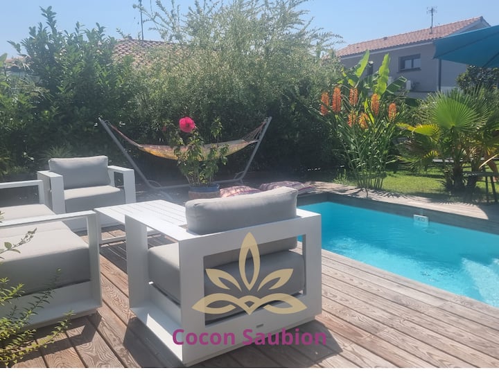 Le Cocon De Saubion, Piscine Privée, Plages  Golf - Capbreton