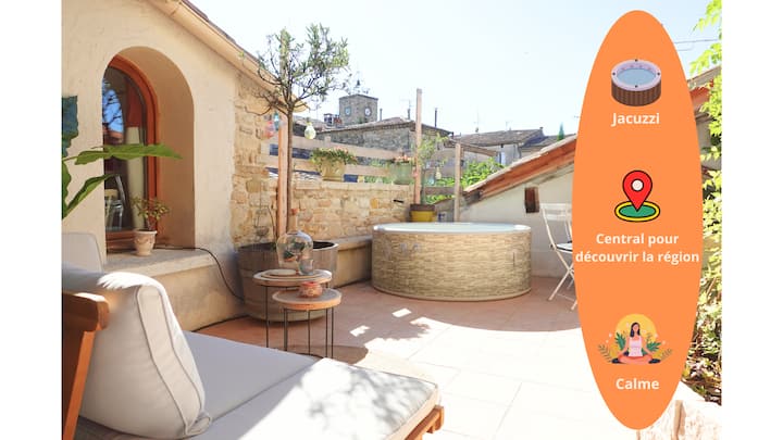 Terrasse Sur Les Toîts Avec Jaccuzzi - Uzès