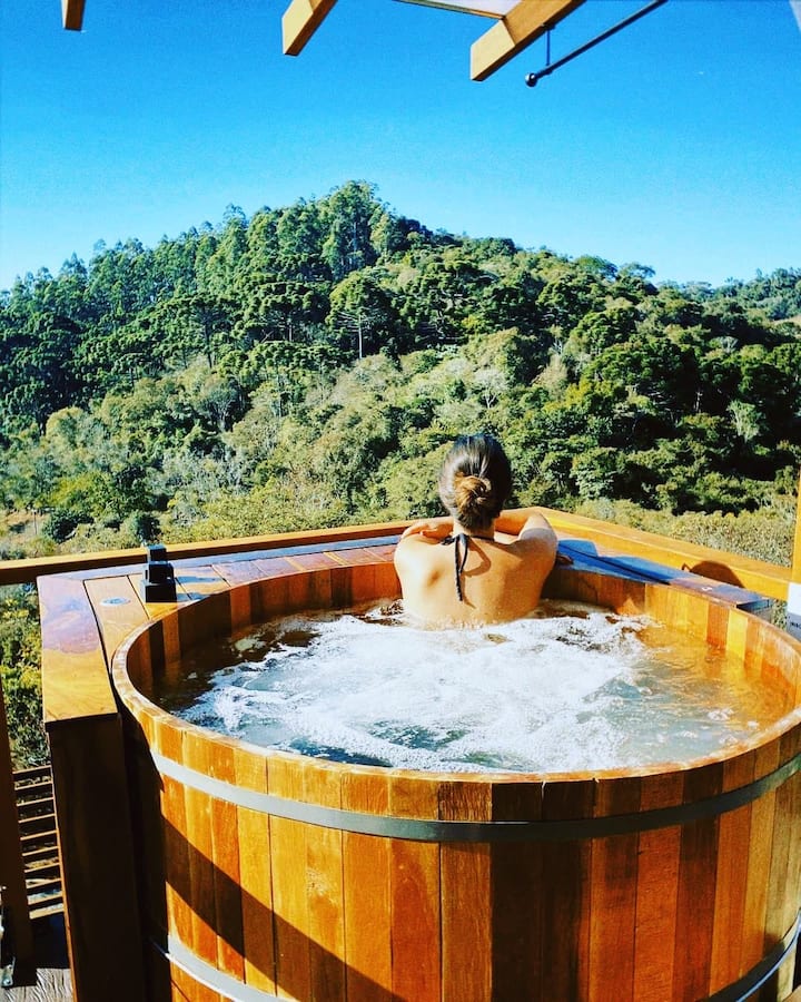 Cabana Black - Ofurô E Sauna Privativos - Santo Antônio do Pinhal