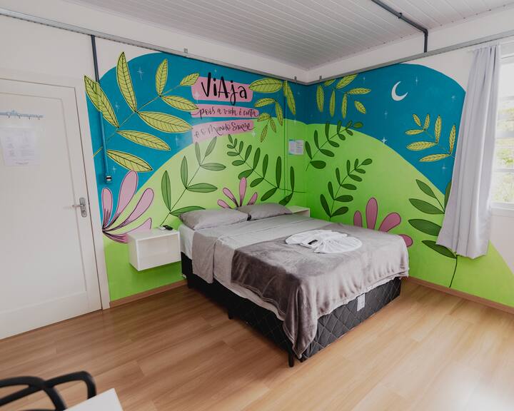 Quarto Quádruplo Com Ac Araucária Hostel E Pousada - São Bento do Sul