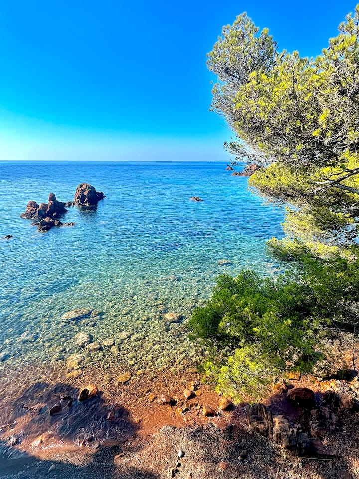 Rénové 2025 - 6 P - Clim Piscine Parking Terrasse - Cap Estérel