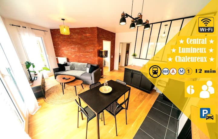 T3 Brooklyn ★ Plein Sud ★ Lumineux ★ Central - Nanterre