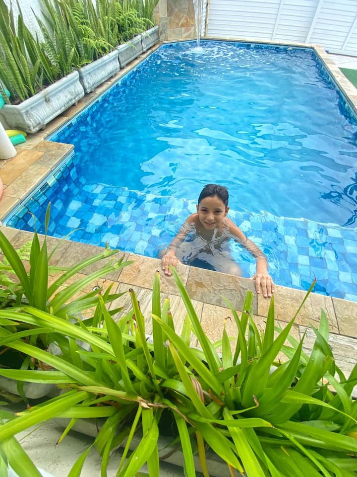 Casa Na Praia Com Piscina, ÁRea Gourmet E Wi-fi... - Praia Grande