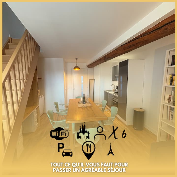 Le 7 - Appartement Cosy - Disney 20 Min - Meaux