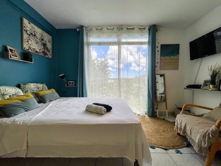 ★ Le Dauphin ★ Vue Mer, Clim Et Parking - Martinique