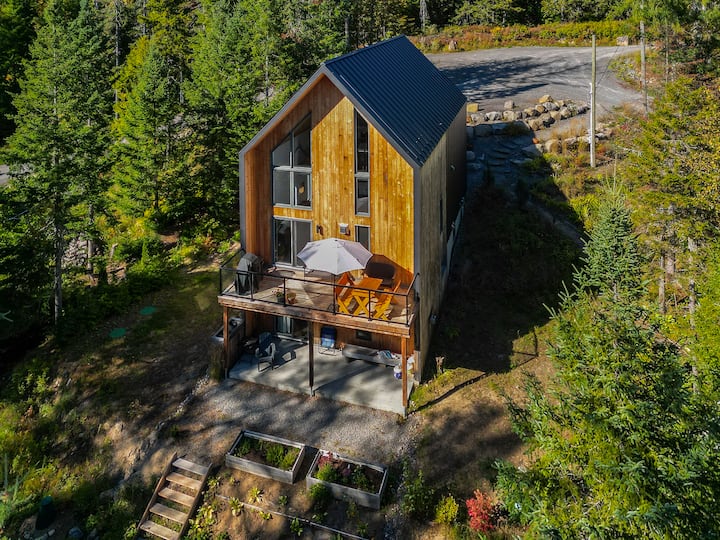 Chalet Scandinave Sauna Lac Foyer Laurentides - Laurentides
