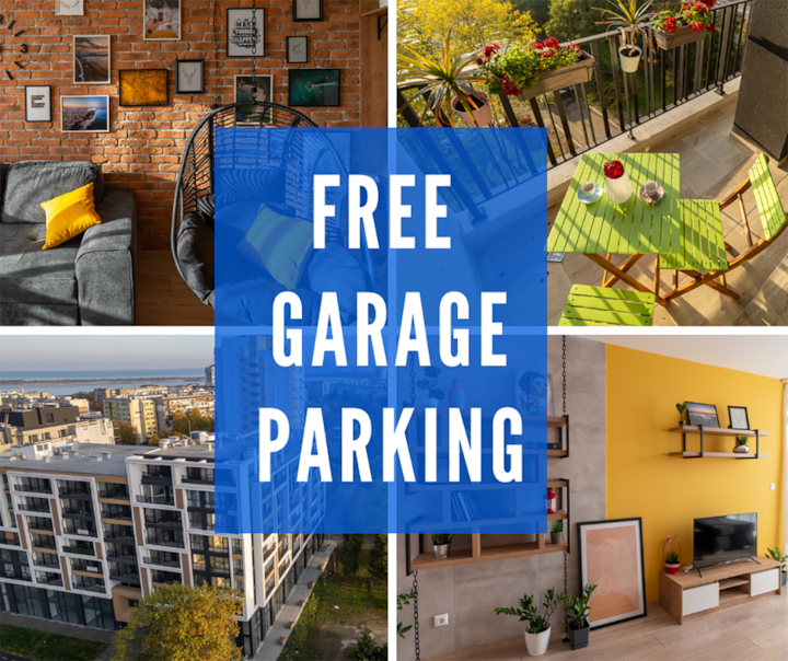 Sky Art Apartment  - Garage Parking, Fast Wi-fi - Burgas