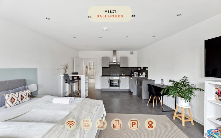 Sali Homes | Gemütliches Apart. Mit Balkon Citynah - Bayreuth