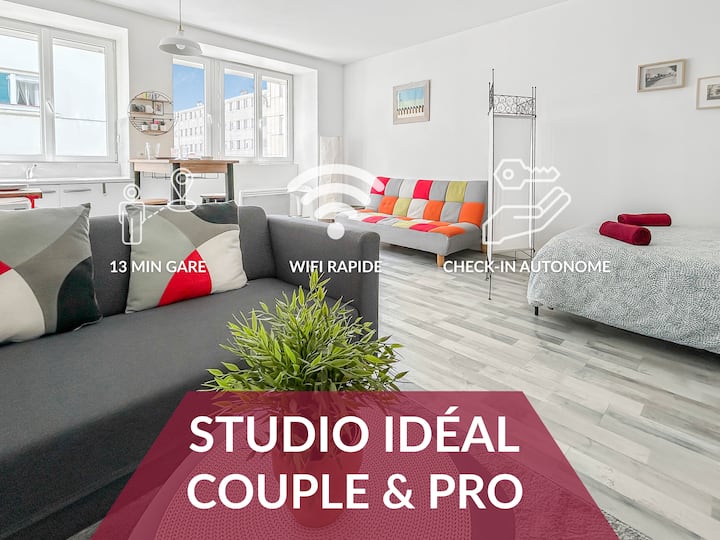 Séjour Pro / Duo • Calme & Central • 13 Min Gare - Lorient