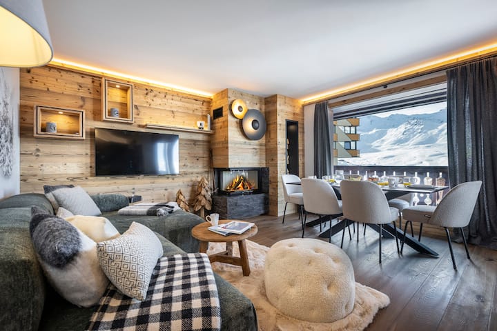 Luxueux Appart. Val Tho, Cheminée & Parking - Val Thorens