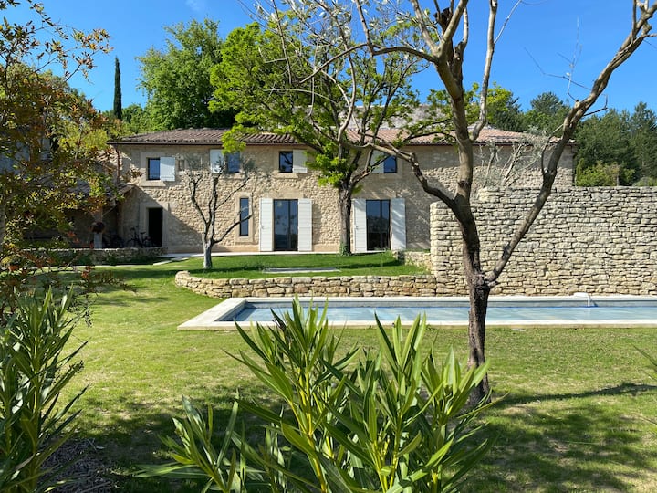 Mas En Luberon Au Cœur Des Vignes Avec Vue - Fontaine-de-Vaucluse