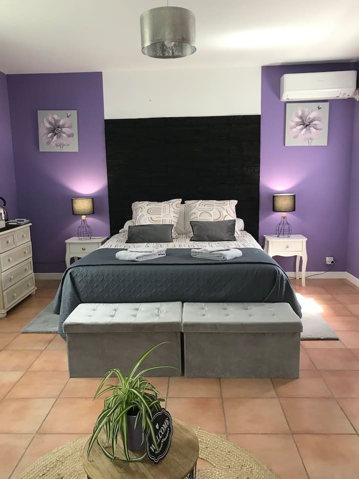 Chambre "Lavande" Dans Mas Du 17ème Siècle - Saint-Jean-du-Gard