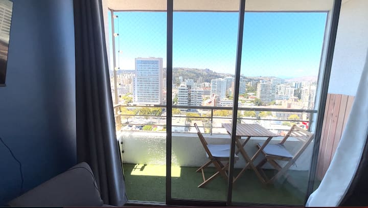 Cómodo Depto Con Gran Ubicación Y  Vista, C/est. - Viña del Mar