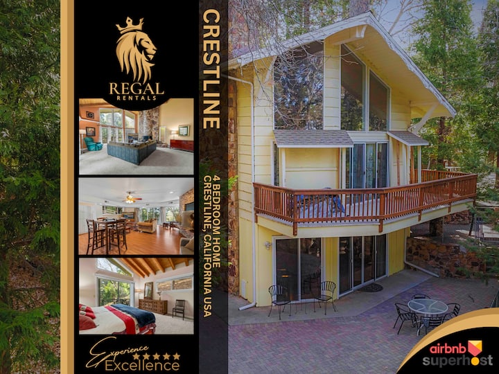 Crestline Villa For 8 Guests + Add-on Suite For 4 - San Bernardino, CA