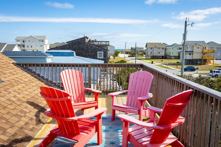 Oceanside Home*2 Min Walk To Beach*great Location - Nags Head, NC