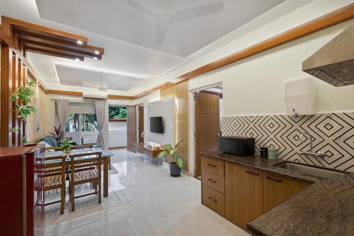 *New* Sapphire 2bhk Flat - Near Anjuna Beach - Goa